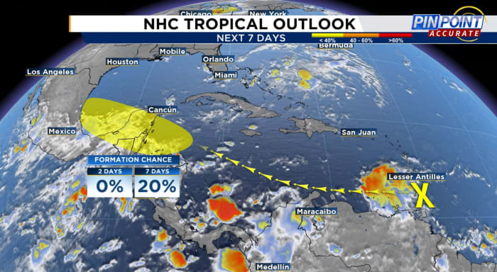 Caribbean being watched for possible tropical development