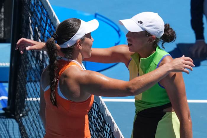 Madison Keys beaten by podcast partner Jessica Pegula one minute, and ...
