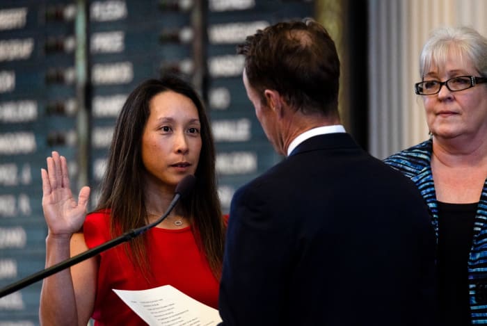 State Rep. Jacey Jetton, called to military service, chooses his wife ...