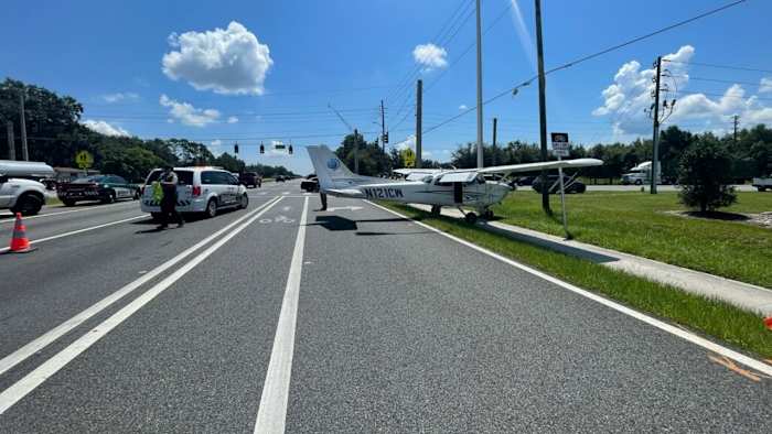 Small plane lands on road near Kissimmee, sheriff’s office says
