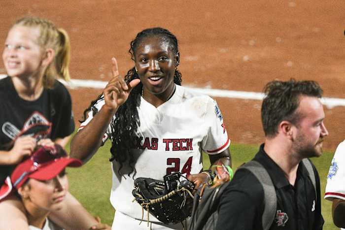 Texas Tech's NiJaree Canady breaks down after heavy pitching load in ...