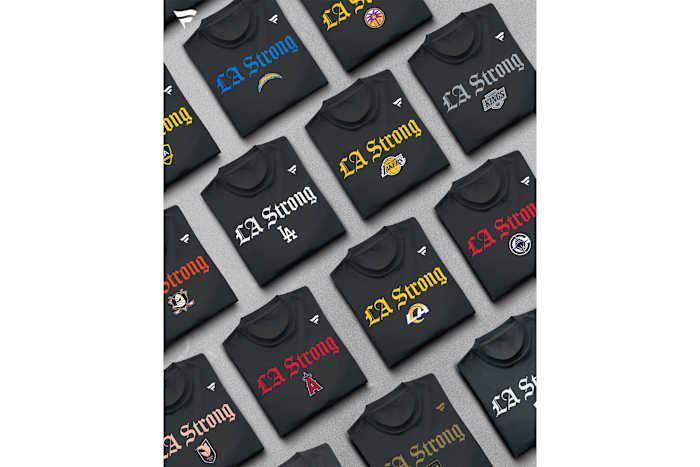 'LA Strong' logo and custom shirts unveiled to aid Los Angeles wildfire ...