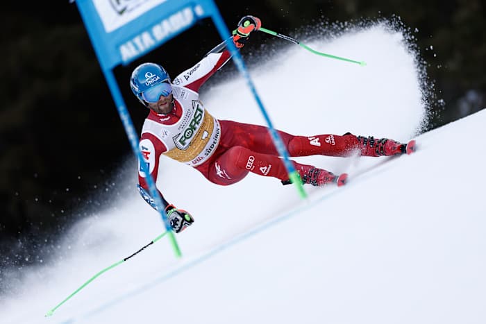 Schwarz leads first run in World Cup giant slalom with Odermatt outside ...