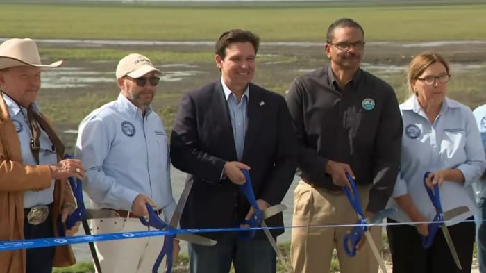 Gov. DeSantis speaks at celebration of Everglades restoration progress