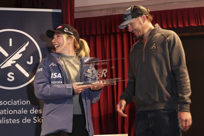 Shiffrin named 'skier of the year' for the 3rd time. She receives the ...