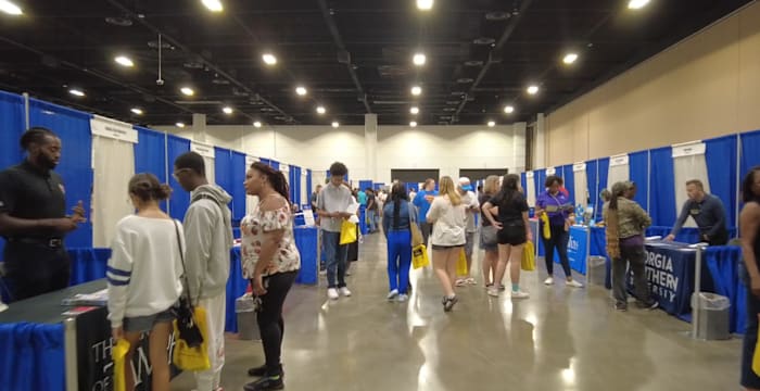 More than 1,000 students explore their options at NACAC college fair