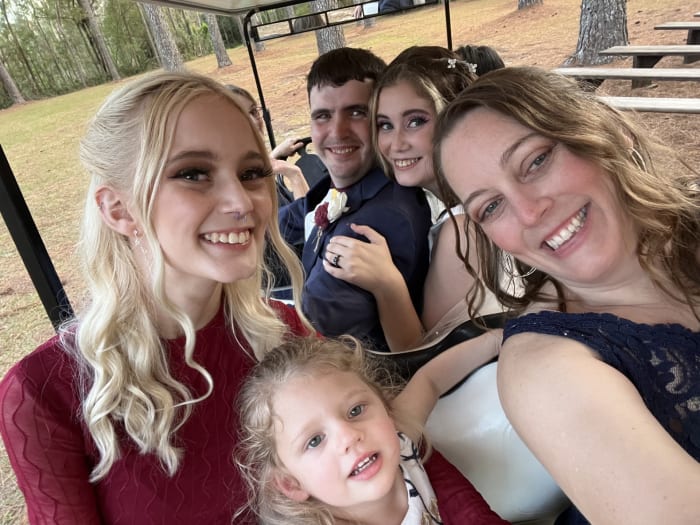 Natalie Cross and her family
