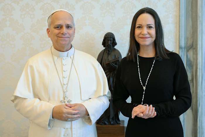 Machado seeks Pope Leo’s support for Venezuela's transition during ...