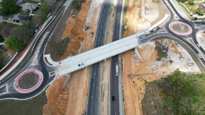 Newly reconstructed bridge opens over Florida’s Turnpike in Orange County