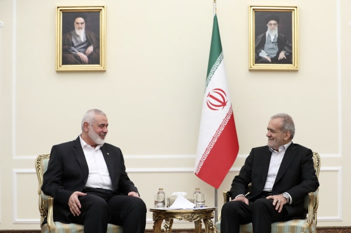 Iran says a short-range projectile killed Hamas' Haniyeh and reiterates ...
