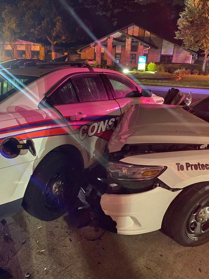 Driver with previous DWI convictions crashes into 3 Harris County Pct ...