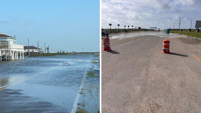 PHOTOS: High tide brings coastal flooding to SE Texas as tropical ...