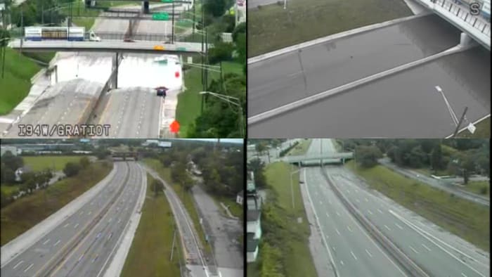 Tracking freeway closures in Metro Detroit after severe weather causes ...