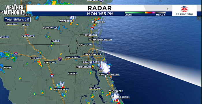 LIVE RADAR: Tracking downpours and lightning across our area