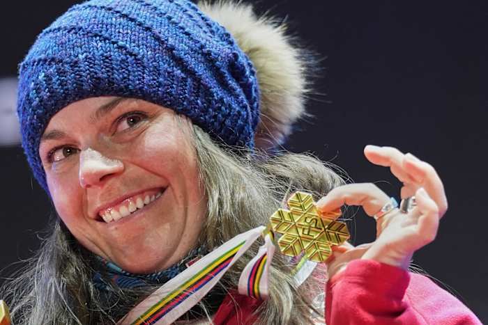US skier Breezy Johnson marks return from 14-month ban with a gold in ...