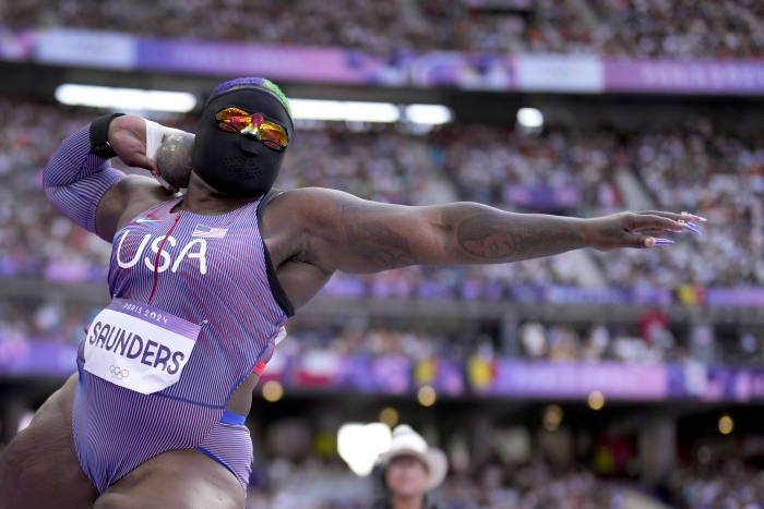 Raven Saunders, the masked shot putter who won silver in Tokyo ...