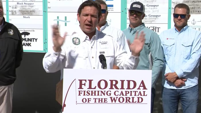 Gov. DeSantis highlights slightly longer red snapper fishing season in ...