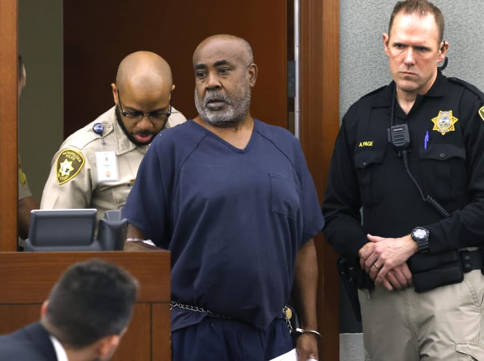 Suspect charged in rapper Tupac Shakur's fatal shooting makes first ...