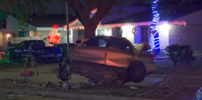 Driver Dies After Vehicle Hits Tree Splits In Half In Southwest