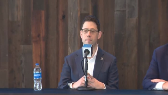 Marlins introduce Peter Bendix as president of baseball operations