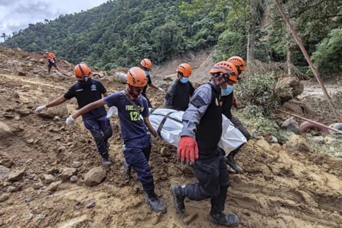 54 people are confirmed dead in a landslide that buried a gold-mining ...