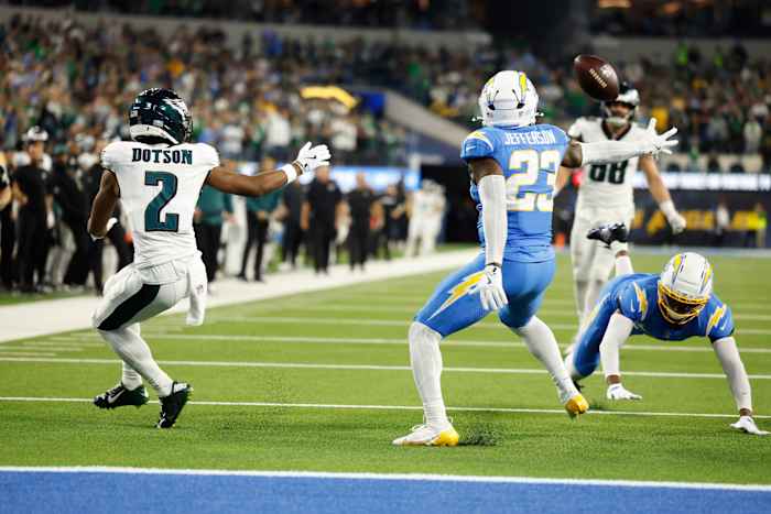 Chargers' Dicker kicks winning field goal, Jefferson's interception ...