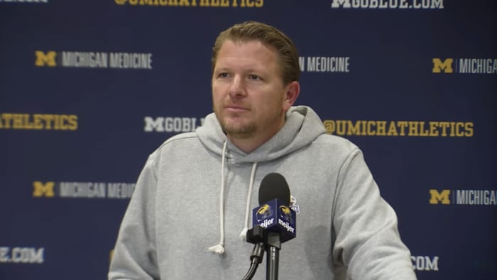 Michigan football OC Jason Beck talks offense, JJ Buchanan, and Bryce ...