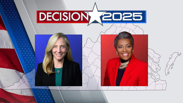 Virginia governor general election results on Nov. 4, 2025