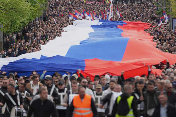 Tensions mount ahead of a pro-government rally in Serbia to counter ...
