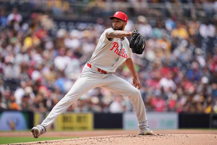Phillies ace Sánchez closes in on Hershiser's MLB record with 44 2/3 ...