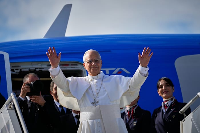 The Latest: Pope Leo ends first foreign trip with silent prayer at ...