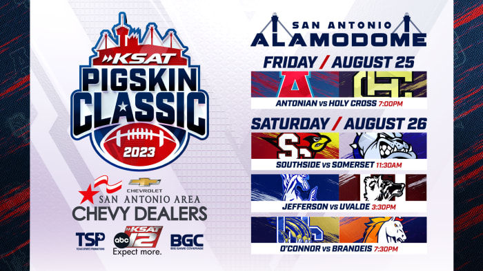 🏈 Watch 2023 KSAT Pigskin Classic — 4 games of local high school ...