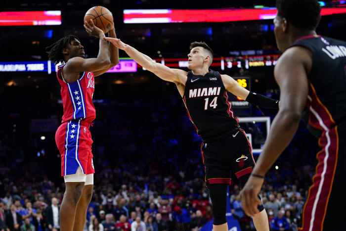 Maxey scores 28 as 76ers, without Harden, Embiid, beat Heat