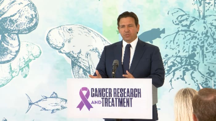Florida Gov. DeSantis highlights state cancer-care initiatives, funding ...
