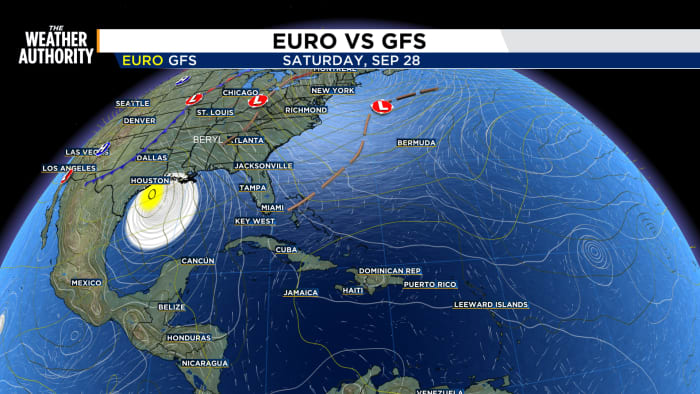 Watching the Caribbean, Models are coming together in the Gulf of Mexico