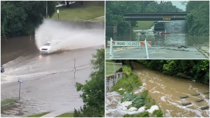 Check out these photos of major flooding across Metro Detroit