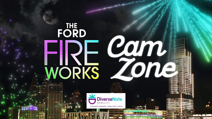 Fireworks Cam Zone: Watch Ford Fireworks from 4 views at once