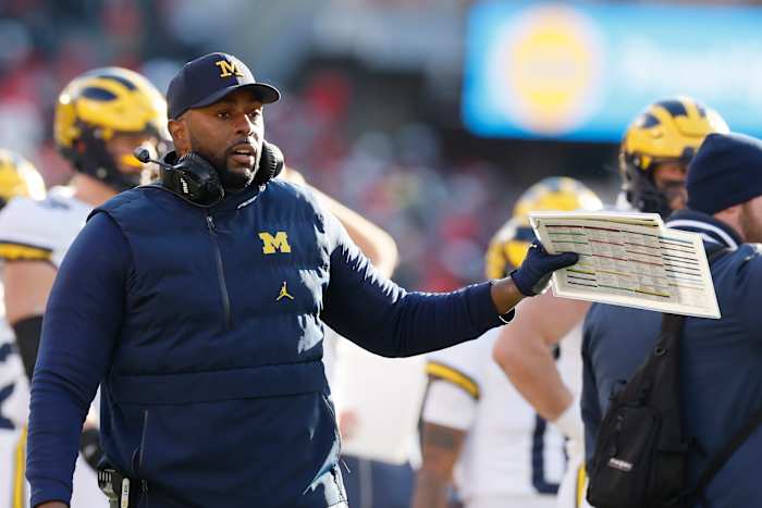 Michigan coach Sherrone Moore fires offensive coordinator Kirk Campbell ...