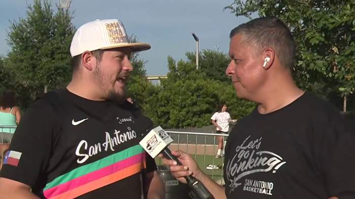 KSAT’s Ernie Zuniga joins Spurs fans ahead of Game 6 against OKC Thunder
