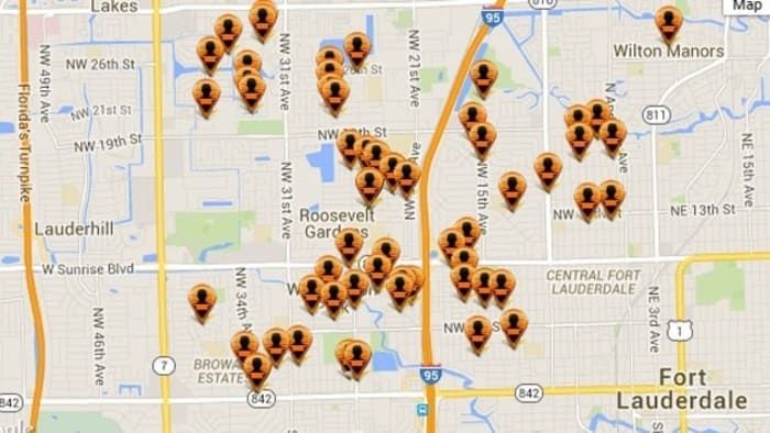 Sex Offenders Cluster In Broward Zip Code 33311