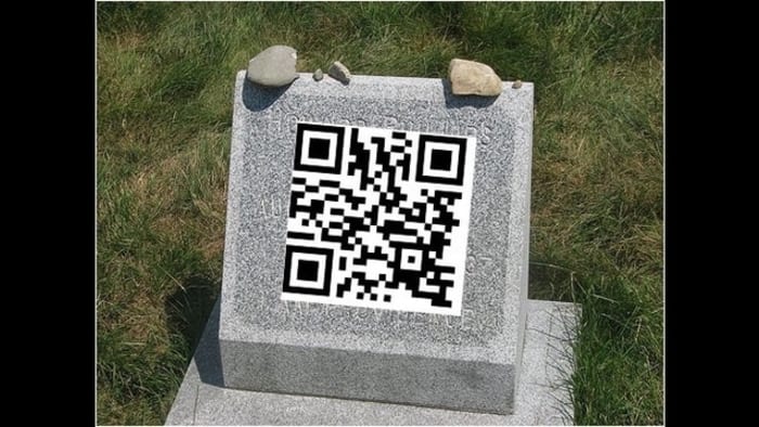 QR codes on headstones? You bet!