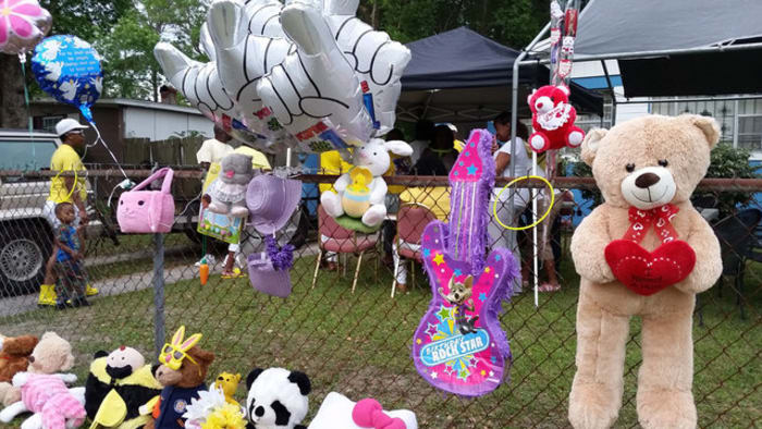 2-year-old Aaliyah Lewis remembered at vigil