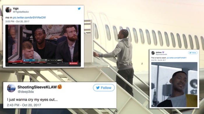 Spurs fans 'just wanna cry their eyes out' after seeing video of Kawhi ...