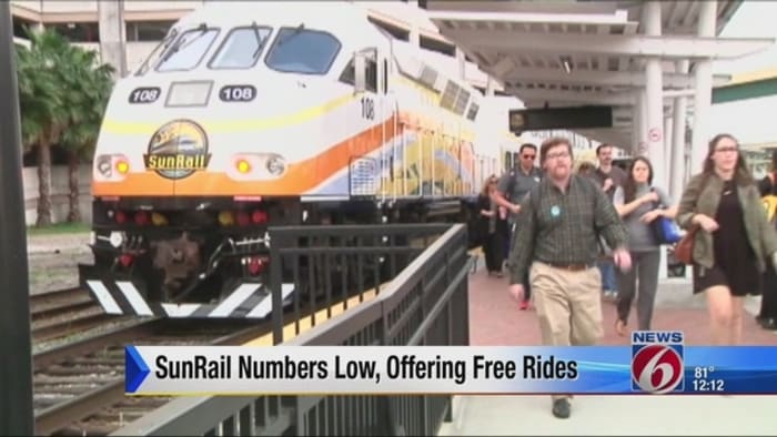SunRail offers free rides to employees of Orange County