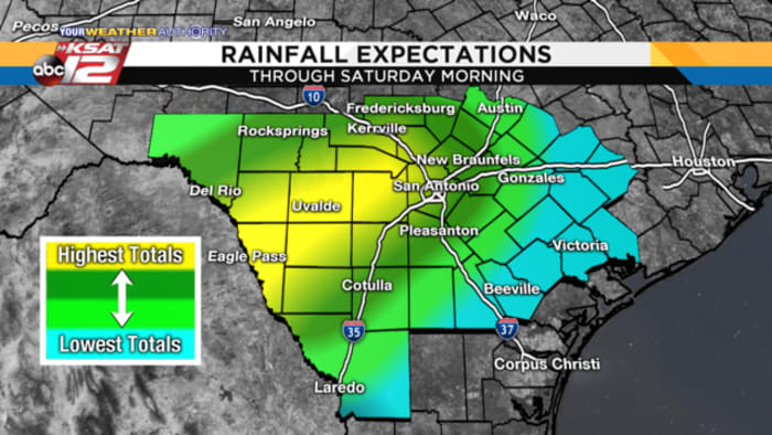KSAT Weather: Isolated storms Thursday, scattered rain Friday