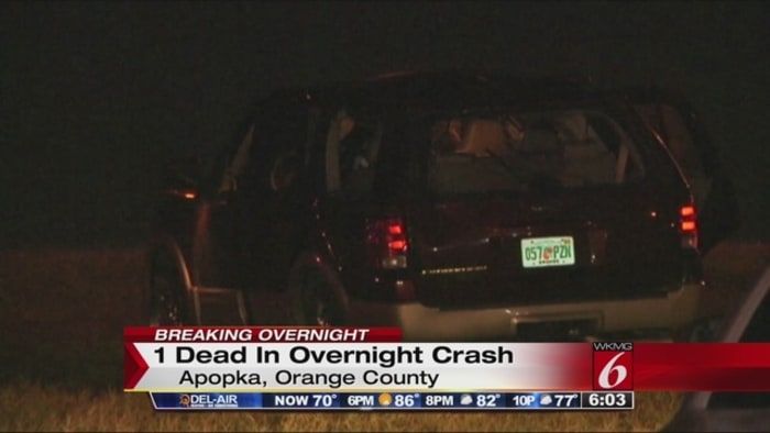 1 killed, 7 hurt in Apopka crash