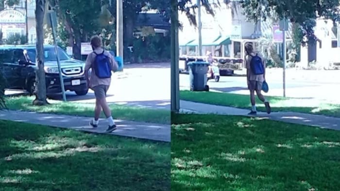 Graffiti tagger spray-paints 'Be God' in St. Augustine