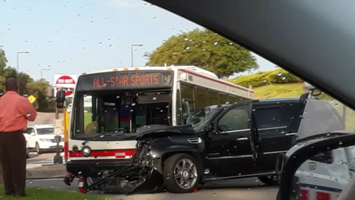 Disney bus driver seriously injured in crash