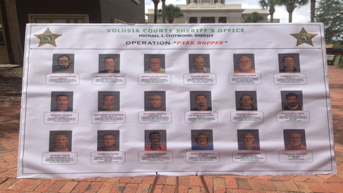 18 Arrested In Sting Targeting Lewd Activity In Volusia Co Parks