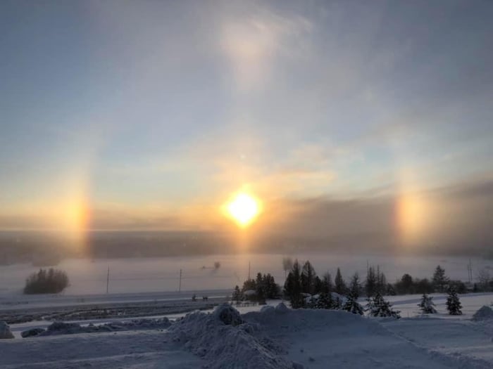 Virginia Tech meteorology graduate captures stunning sundog in Alaska